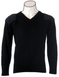 Cobmex V-neck Rib "Commando" Sweater - Siegel's Uniform