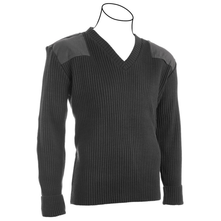 Cobmex V-neck Rib "Commando" Sweater - Siegel's Uniform